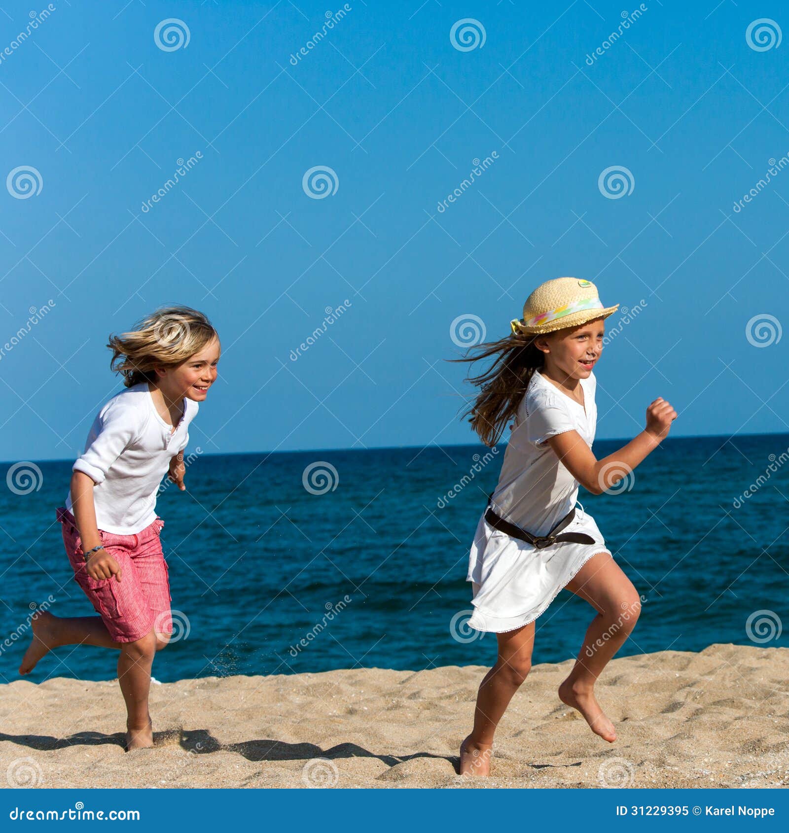 Kids Chasing Each Other. Royalty-Free Stock Photo | CartoonDealer.com ...