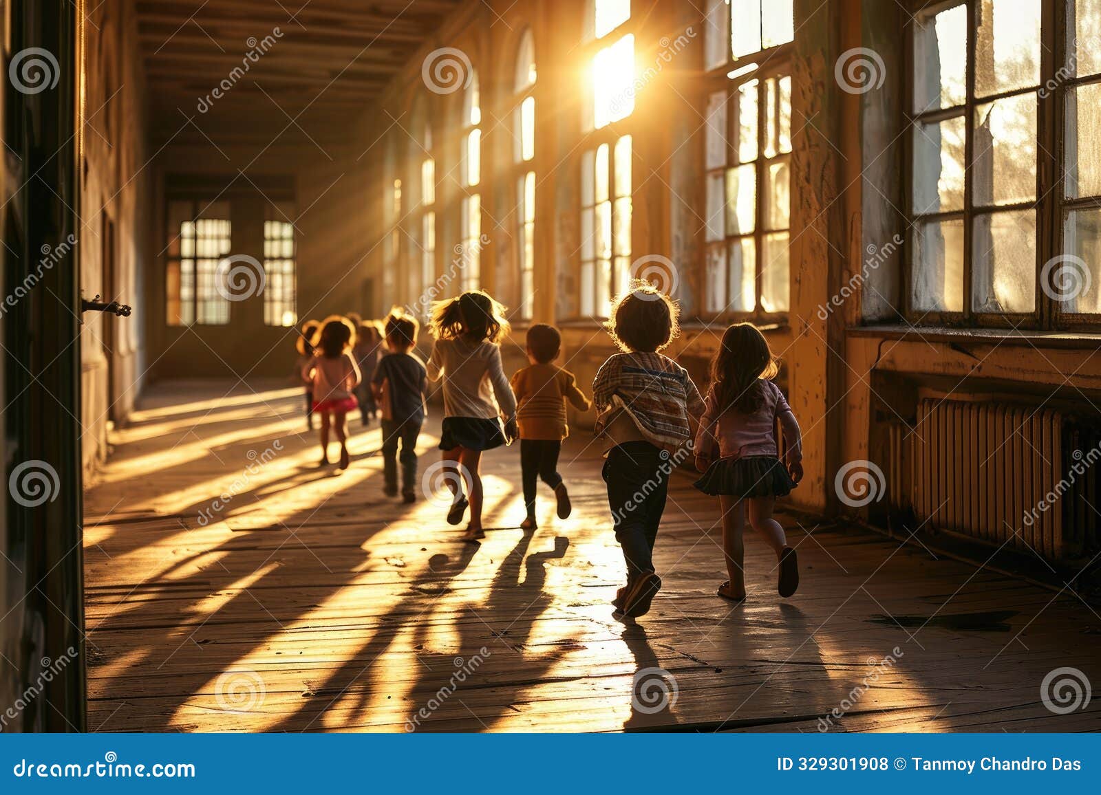 Kids Running School, Students Attending School Education, Ai Generated ...