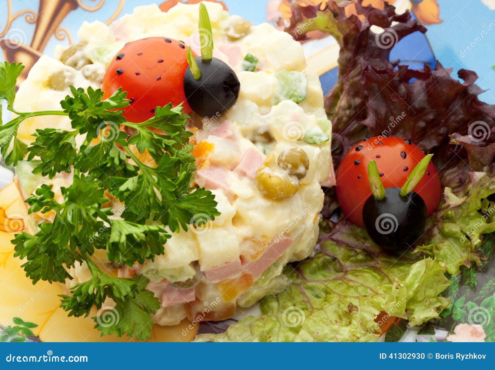 Kids Salad stock photo. Image of children, leaf, natural - 41302930