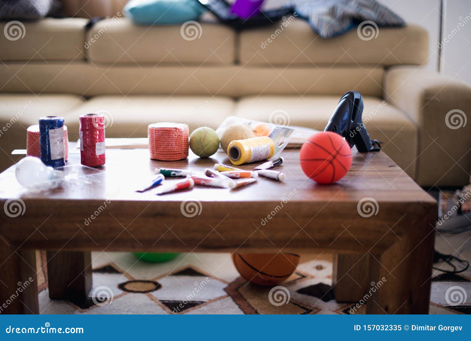 Kids Science Things on the Table Stock Image - Image of children ...