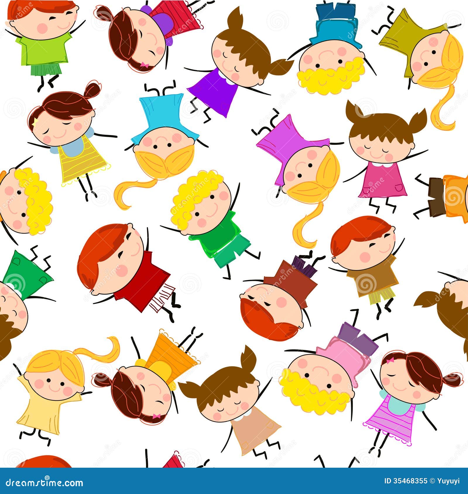 Kids Seamless Pattern Background Stock Vector - Illustration of ...