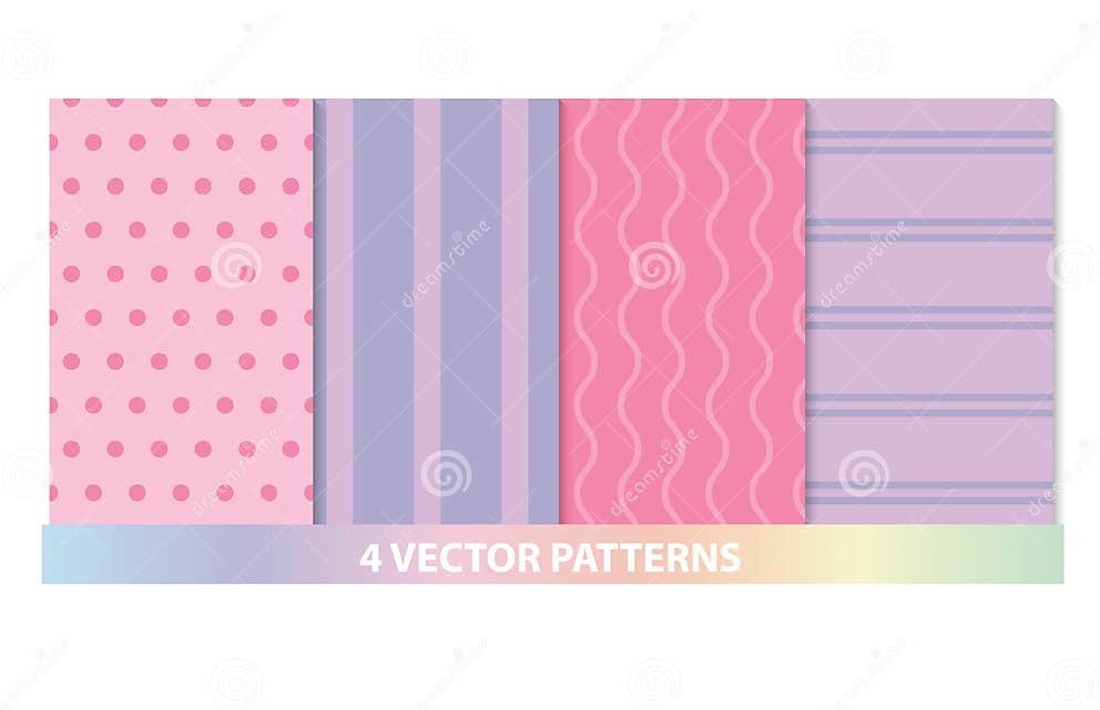 Kids Seamless Pattern Vector. Set of Child Texture Stock Vector ...