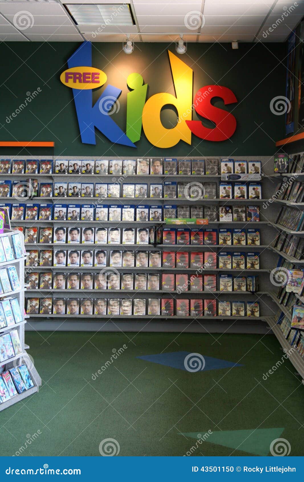 Kids Section at Video Store Editorial Image - Image of entertainment ...