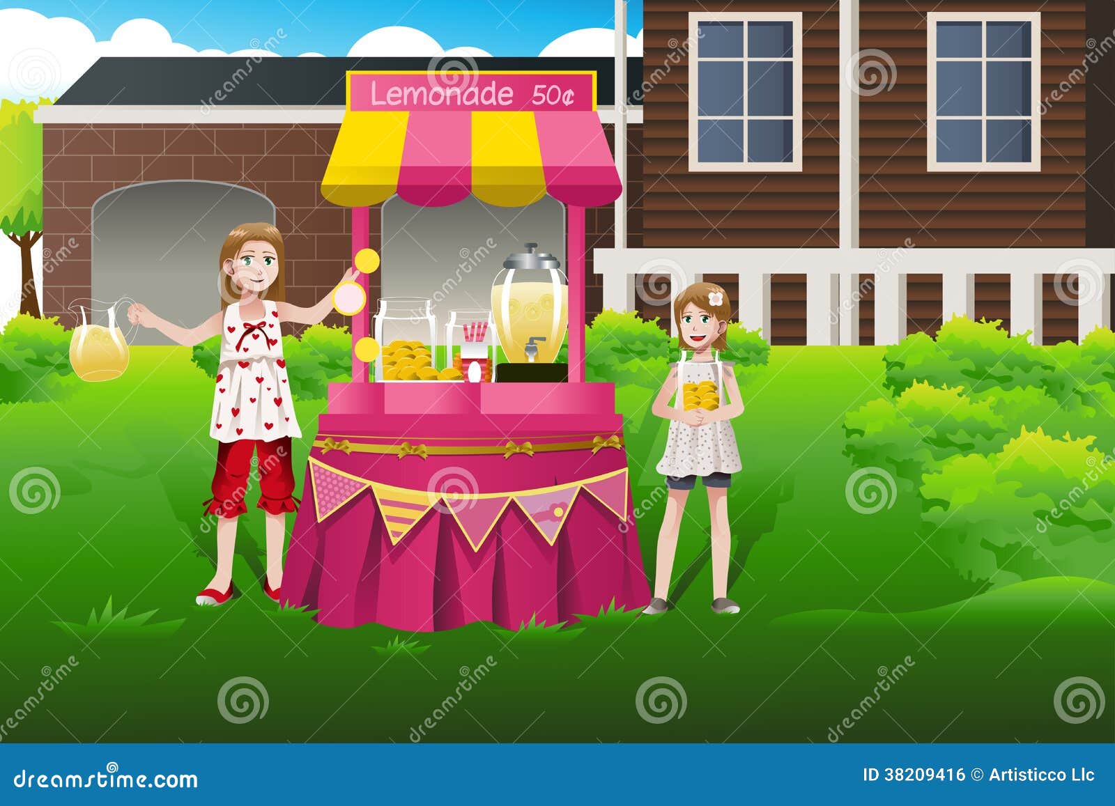 Kids Selling Stock Illustrations – 392 Kids Selling Stock Illustrations ...