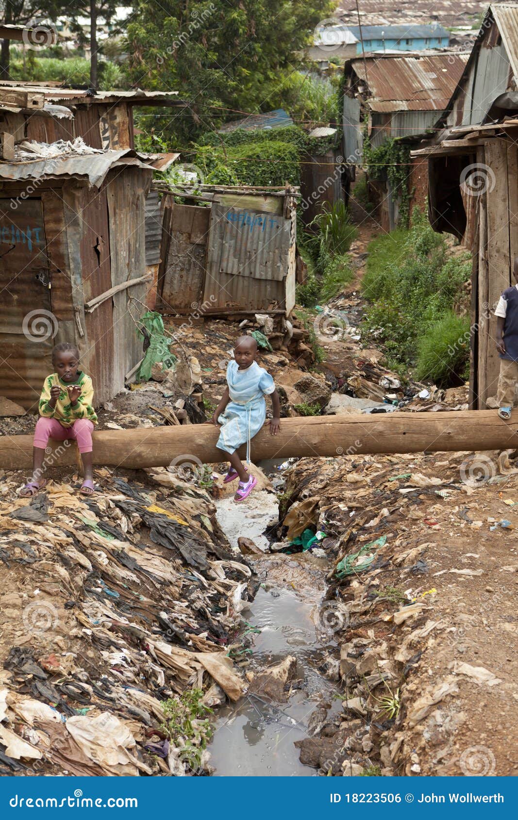 Kids and Sewage, Kibera Kenya Editorial Photo - Image of culture, city ...