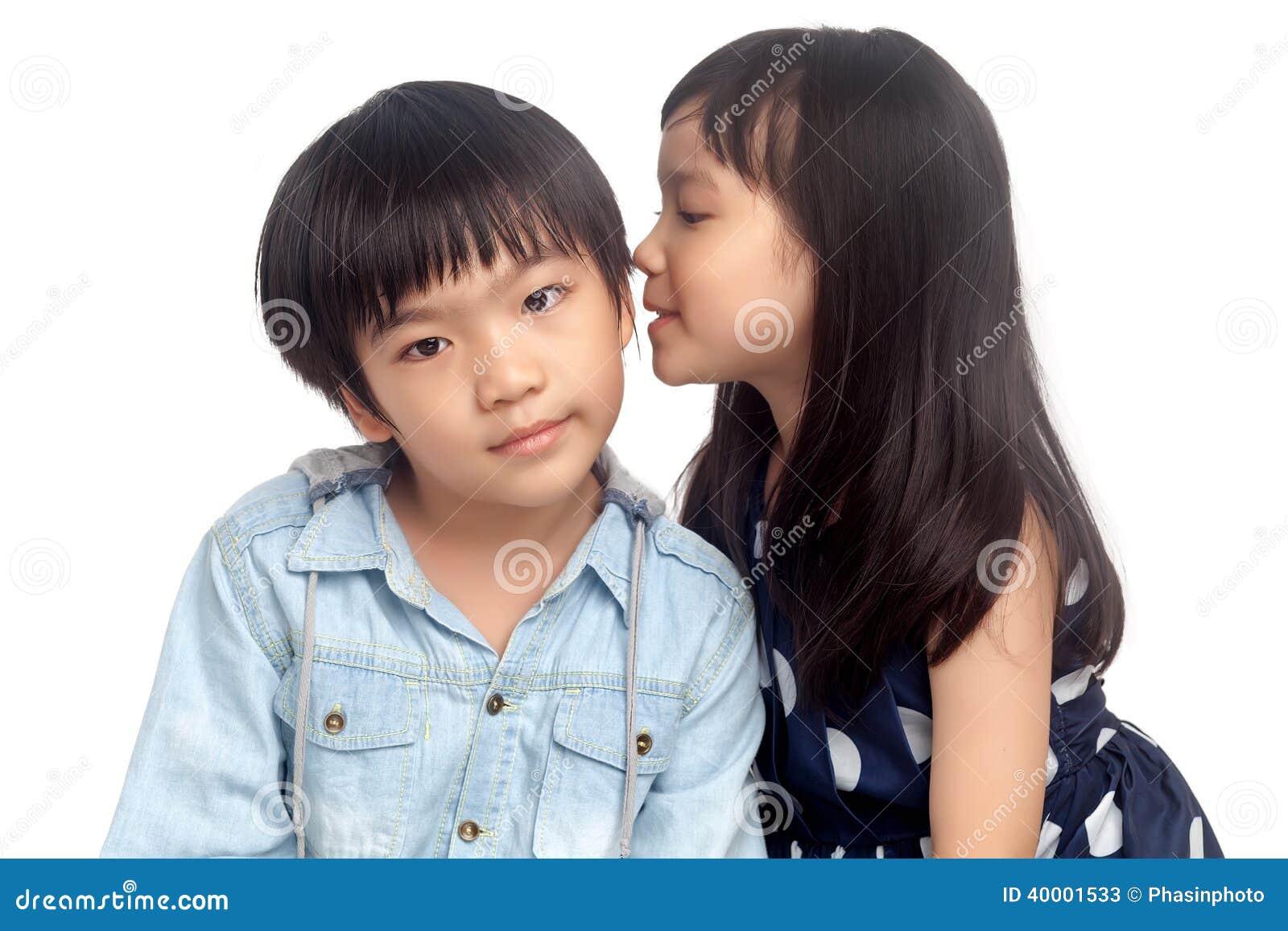 Kids sharing secret stock image. Image of portrait, siblings - 40001533