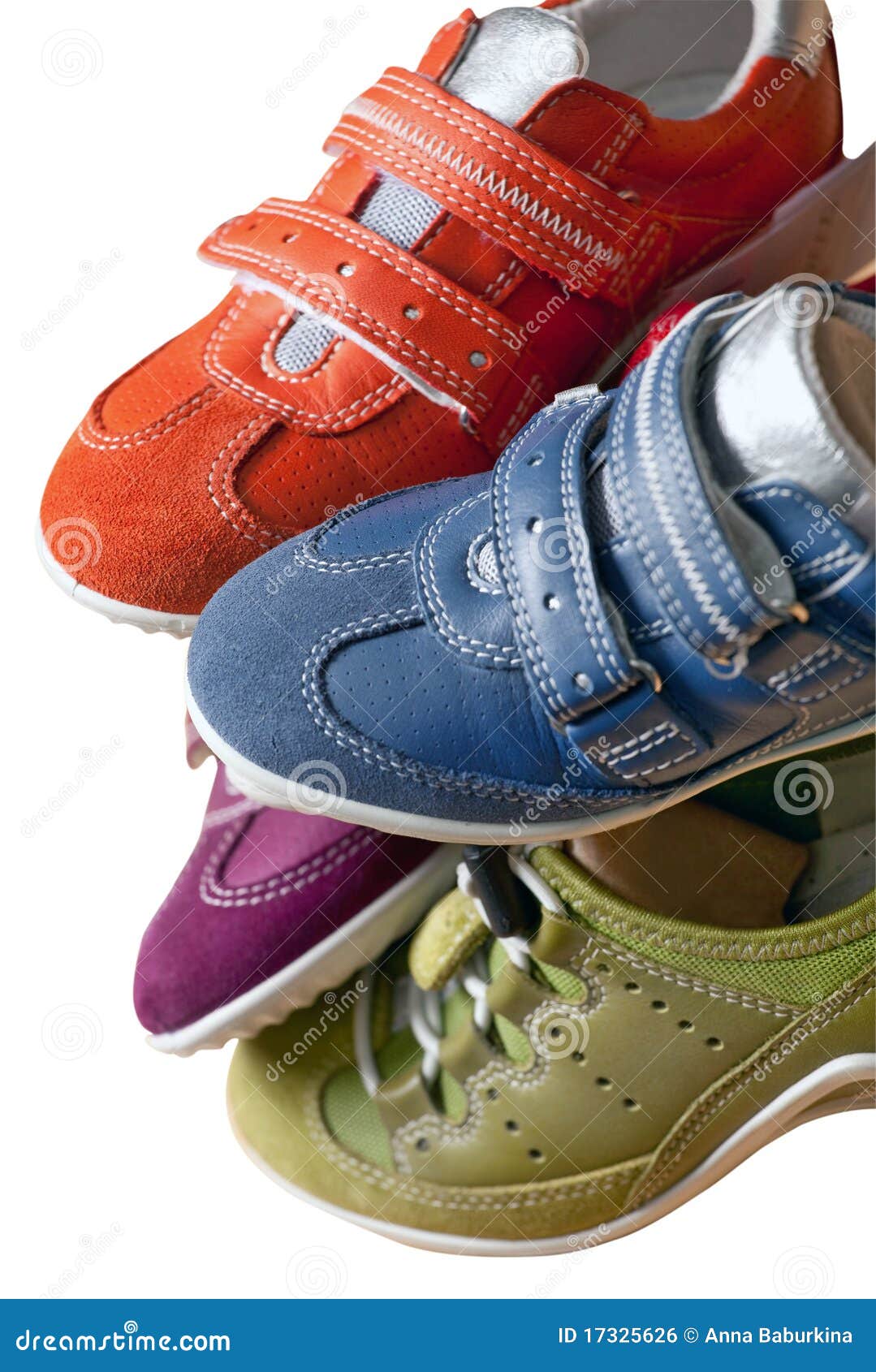 Kids shoes stock photo. Image of accessory, foot, leather - 17325626