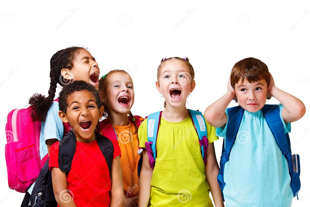 Kids shouting stock image. Image of bright, isolated - 21904693