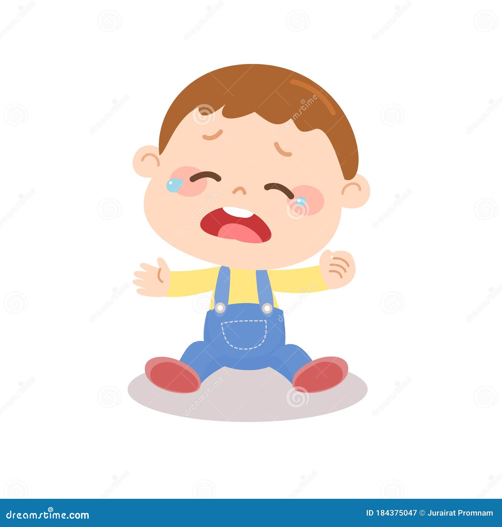 Kids Sick Vector stock vector. Illustration of disease - 184375047