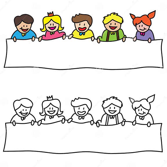 Kids sign stock illustration. Illustration of childhood - 10155600