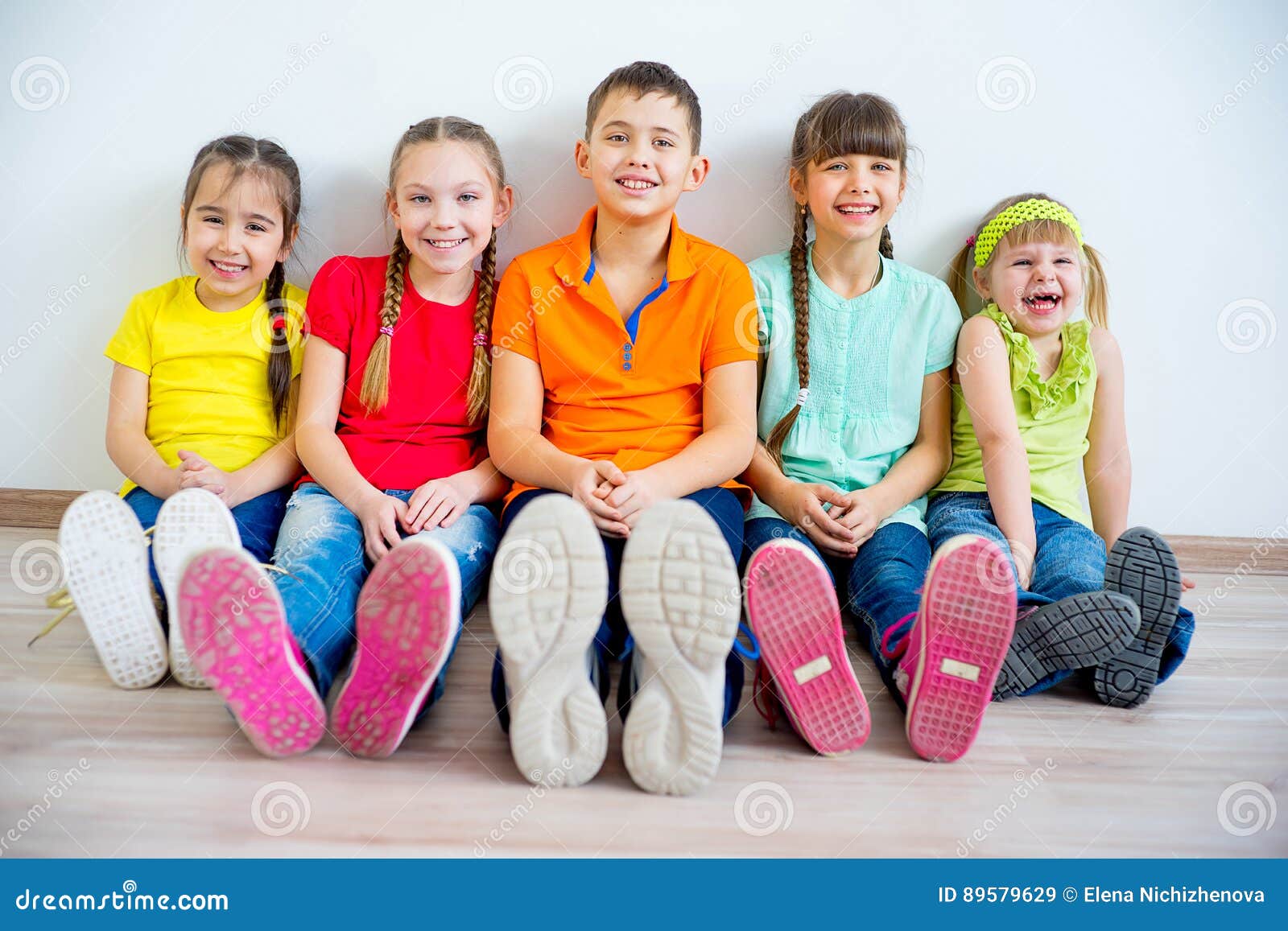 Kids sit together stock image. Image of classroom, group - 89579629