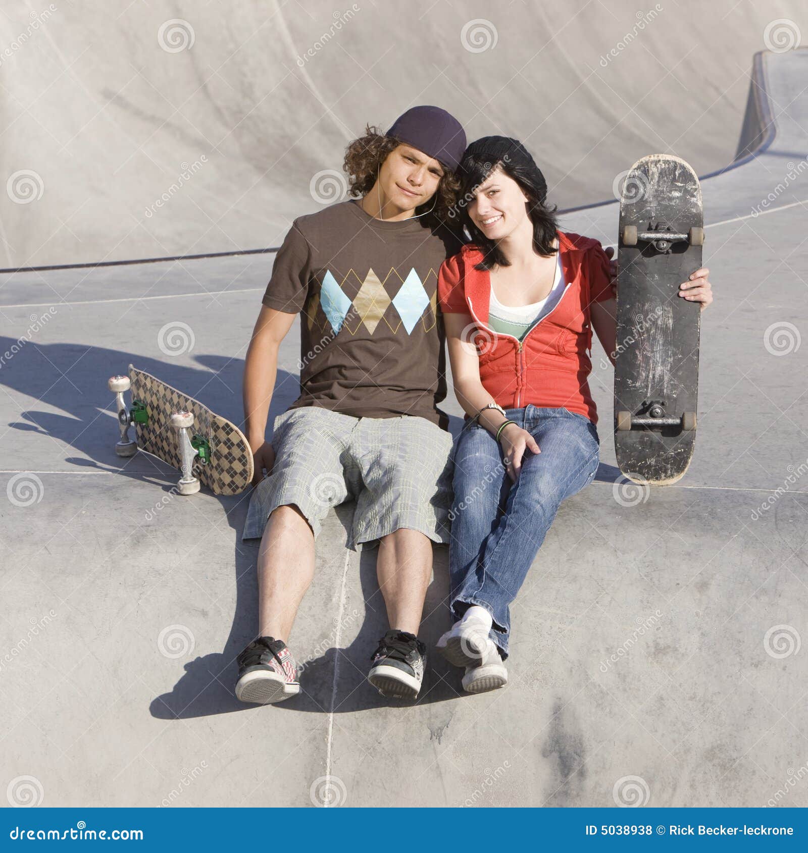 Kids at skatepark stock photo. Image of concrete, romance - 5038938