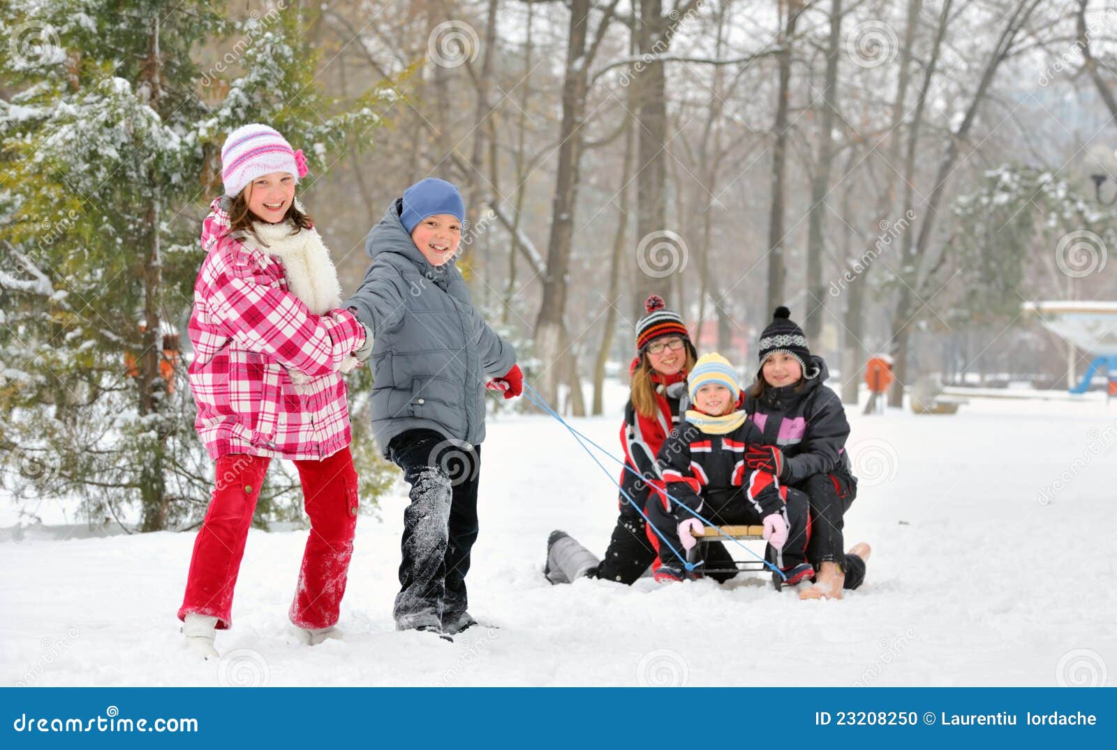 Kids sliding stock photo. Image of outdoor, enjoy, season - 23208250