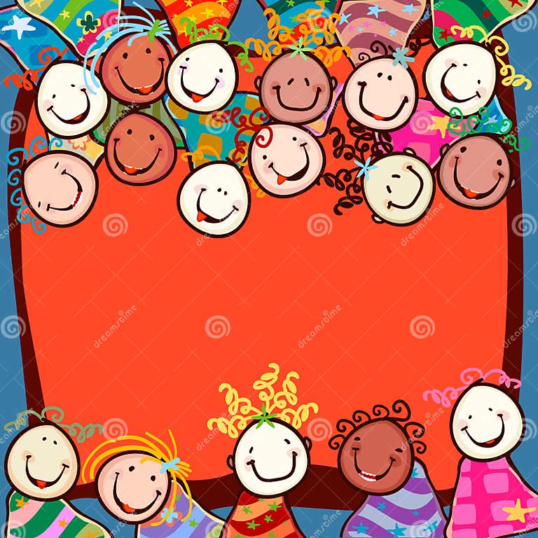 Kids smiling stock vector. Illustration of action, hands - 23212182
