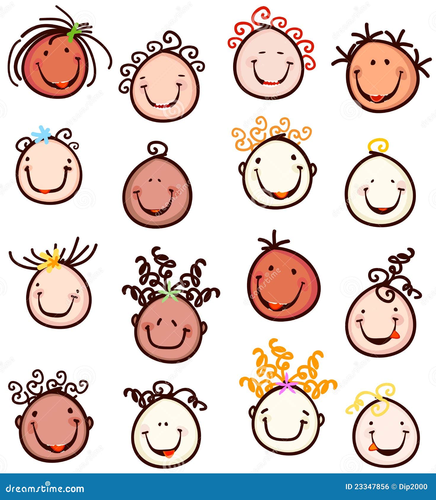 Kids smiling stock vector. Illustration of boys, eyes - 23347856