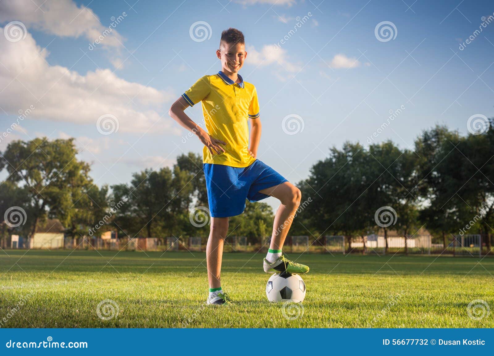 Kids soccer stock photo. Image of training, standing - 56677732