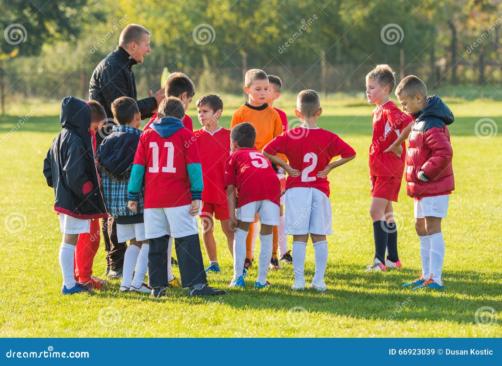 KidS soccer team stock image. Image of grass, caucasian - 66923039