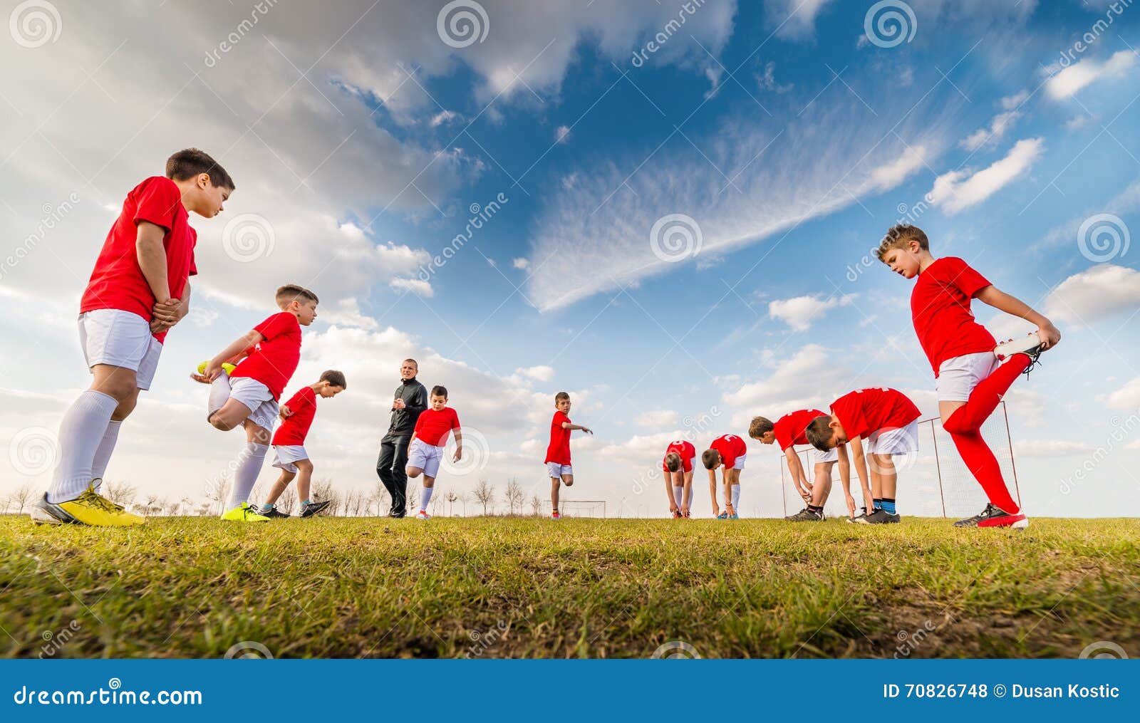 Kids soccer team stock photo. Image of learning, coach - 70826748