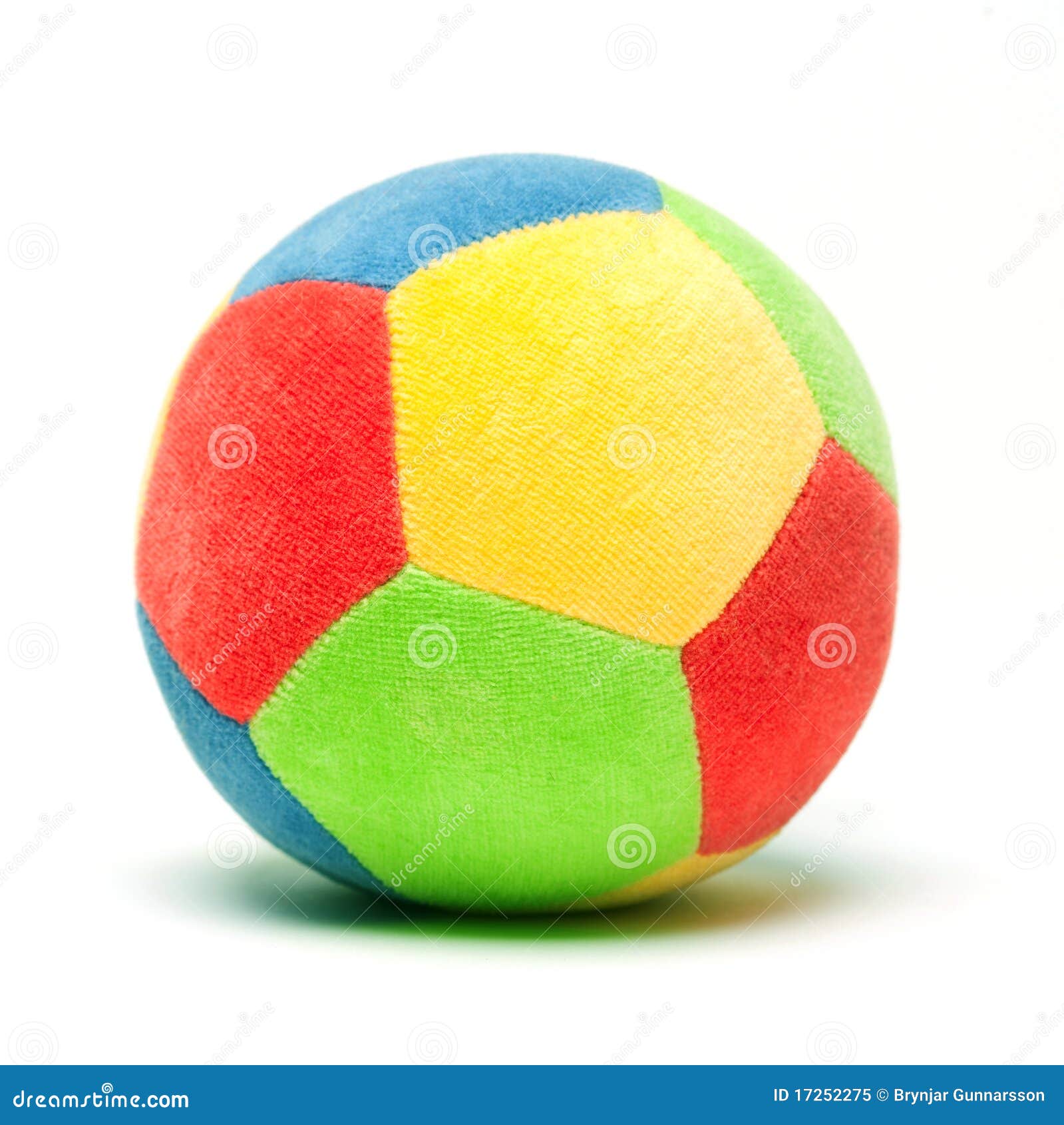 Kids soft ball on white stock image. Image of color, knickknack - 17252275