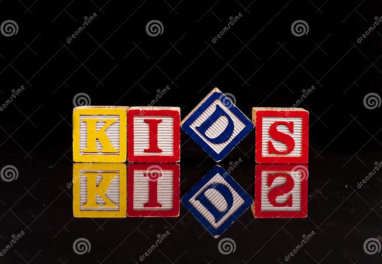 Kids Spelled Out stock photo. Image of play, home, concept - 15582472
