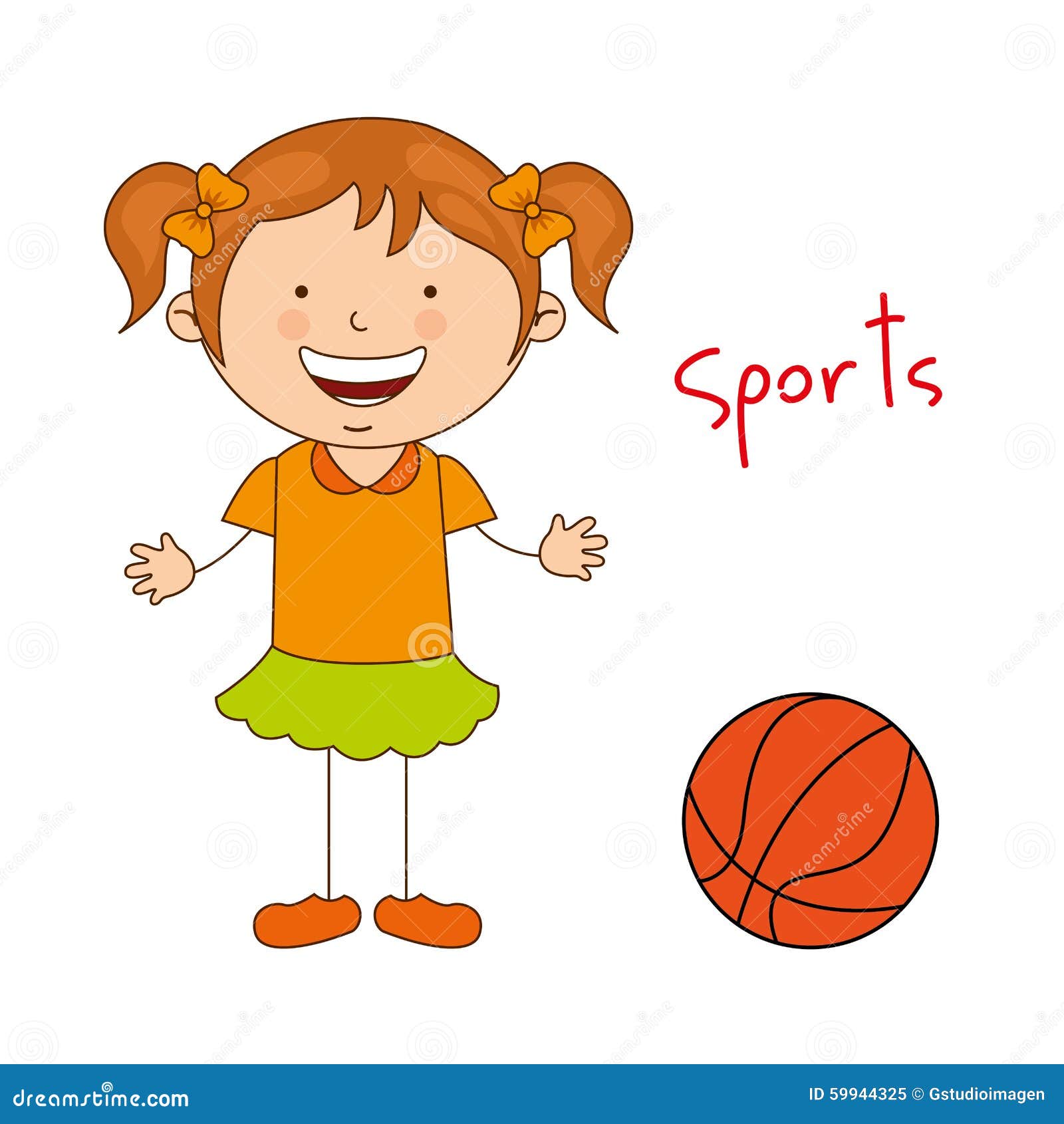 Kids sports stock vector. Illustration of conceptual - 59944325