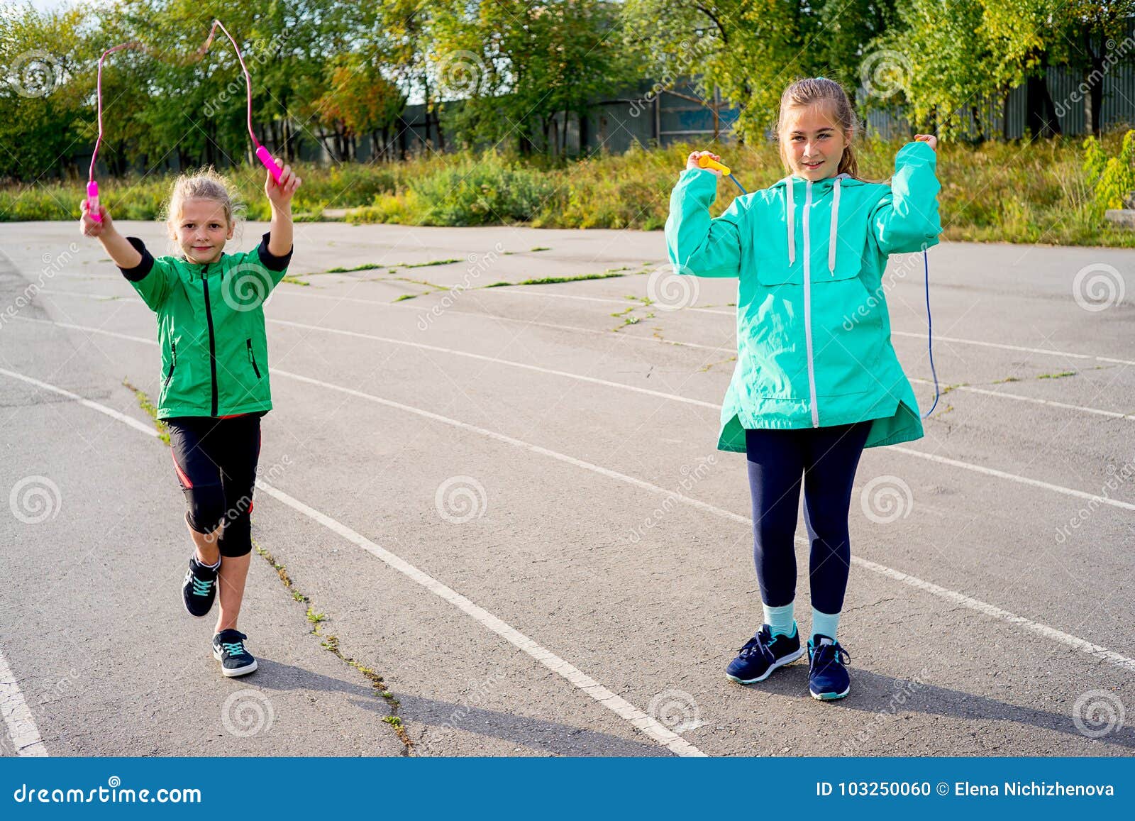 Kids on a stadium stock photo. Image of athletic, action - 103250060