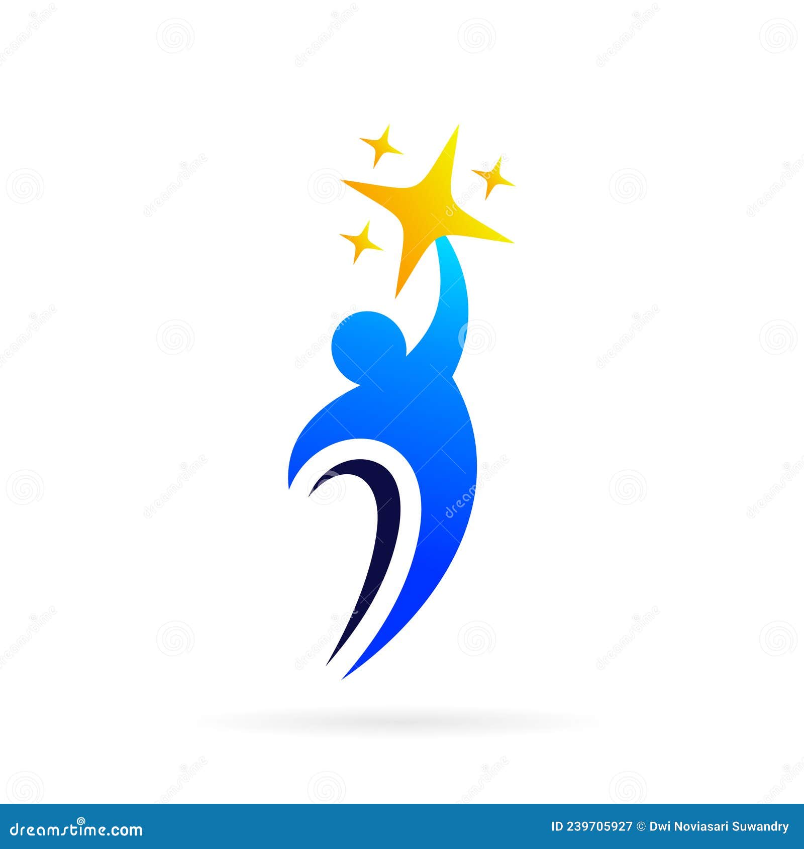 Kids To Star Vector Logo Design Stock Vector - Illustration of element ...