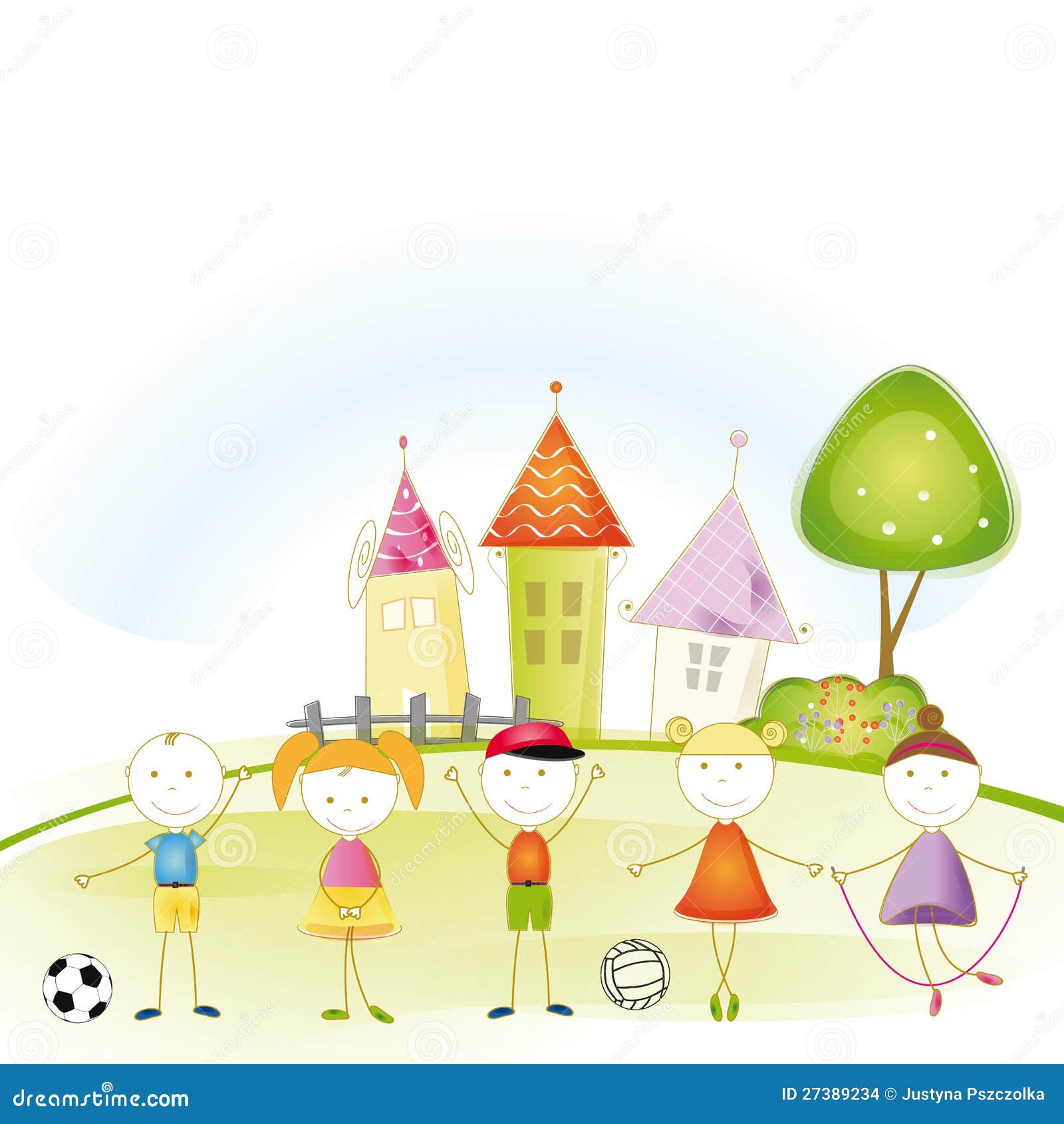 Kids Story Cartoon Vector | CartoonDealer.com #27389205