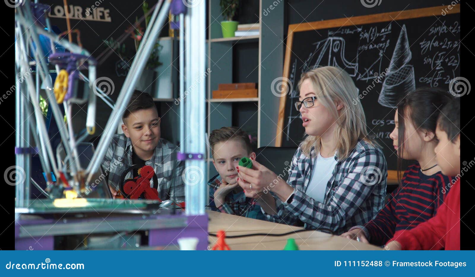 Kids Studying Process of 3d Printing Stock Photo - Image of discovery ...