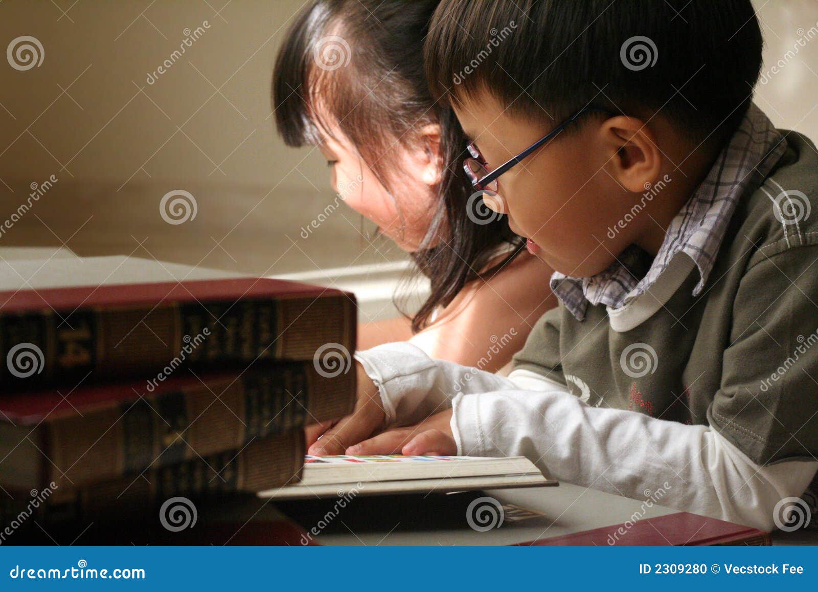 Kids studying together stock photo. Image of studying - 2309280