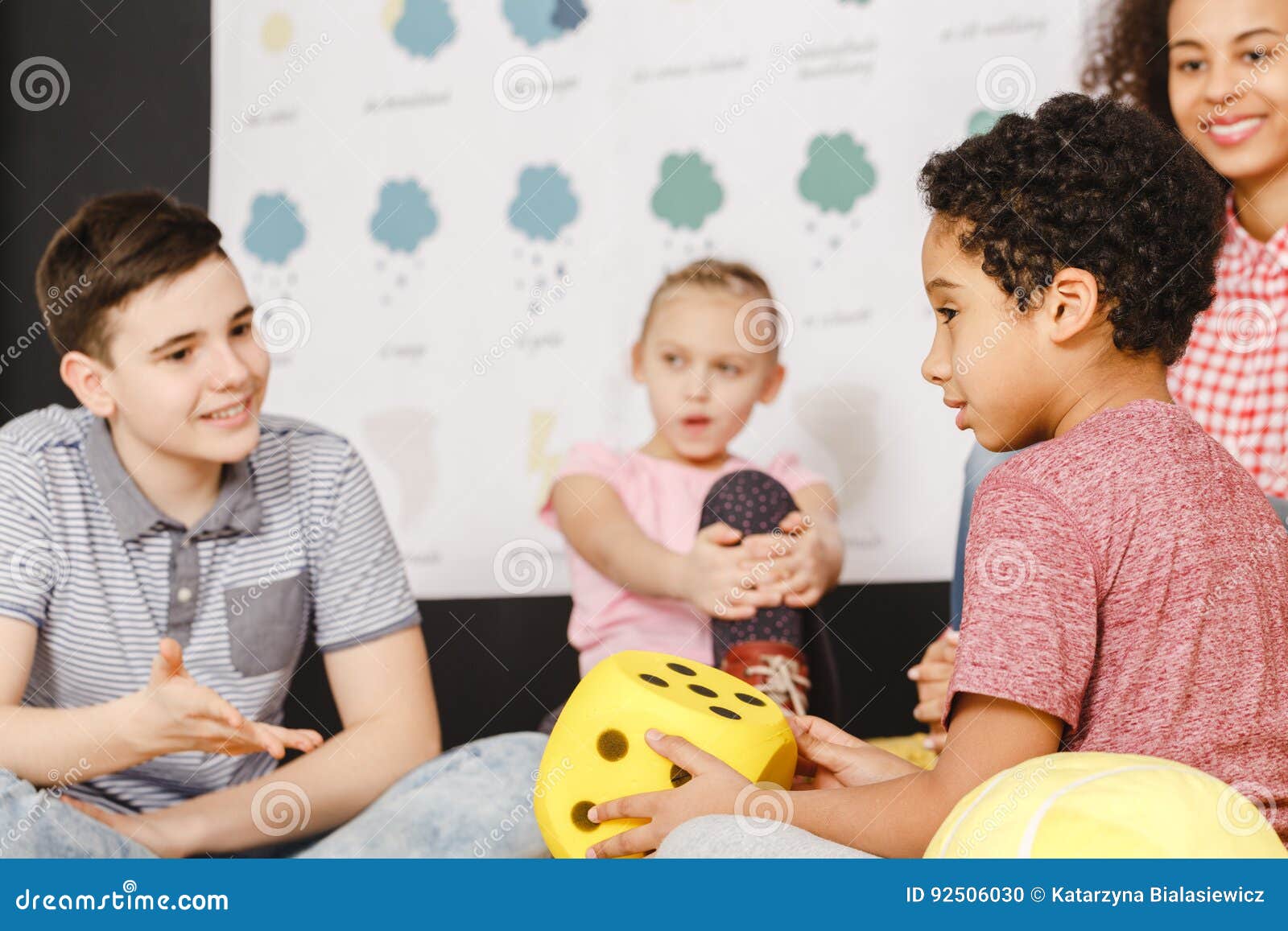 Kids Talking in International School Stock Photo - Image of language ...