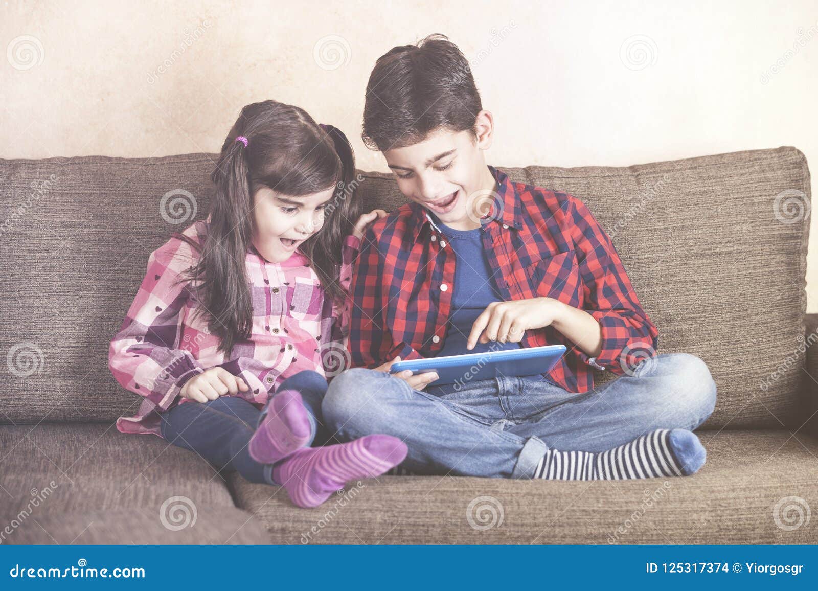 Kids and Technology Concept Stock Photo - Image of entertainment ...