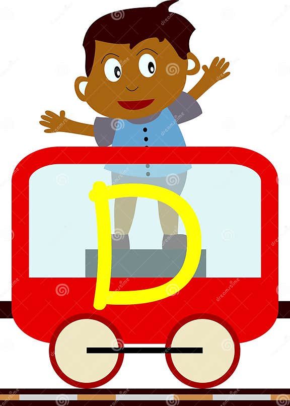 Kids & Train Series - D Stock Illustration - Illustration of cartoons ...