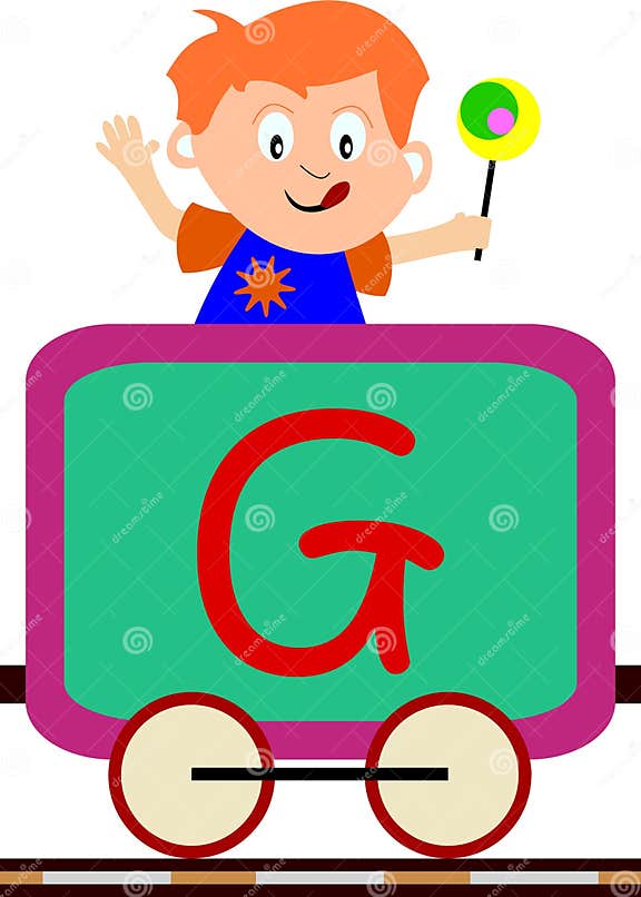 Kids & Train Series - G Stock Illustration - Illustration of clothing ...