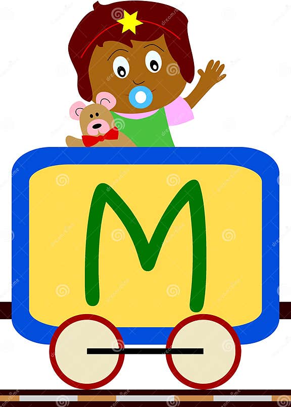 Kids & Train Series - M Stock Illustration - Illustration of cartoons ...