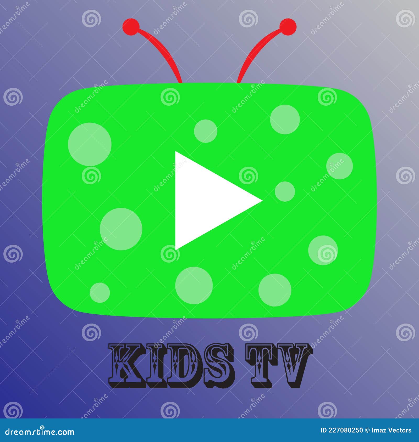 Kids Video, Kids Tv and Kids Channel Logo Illustration Stock Vector ...
