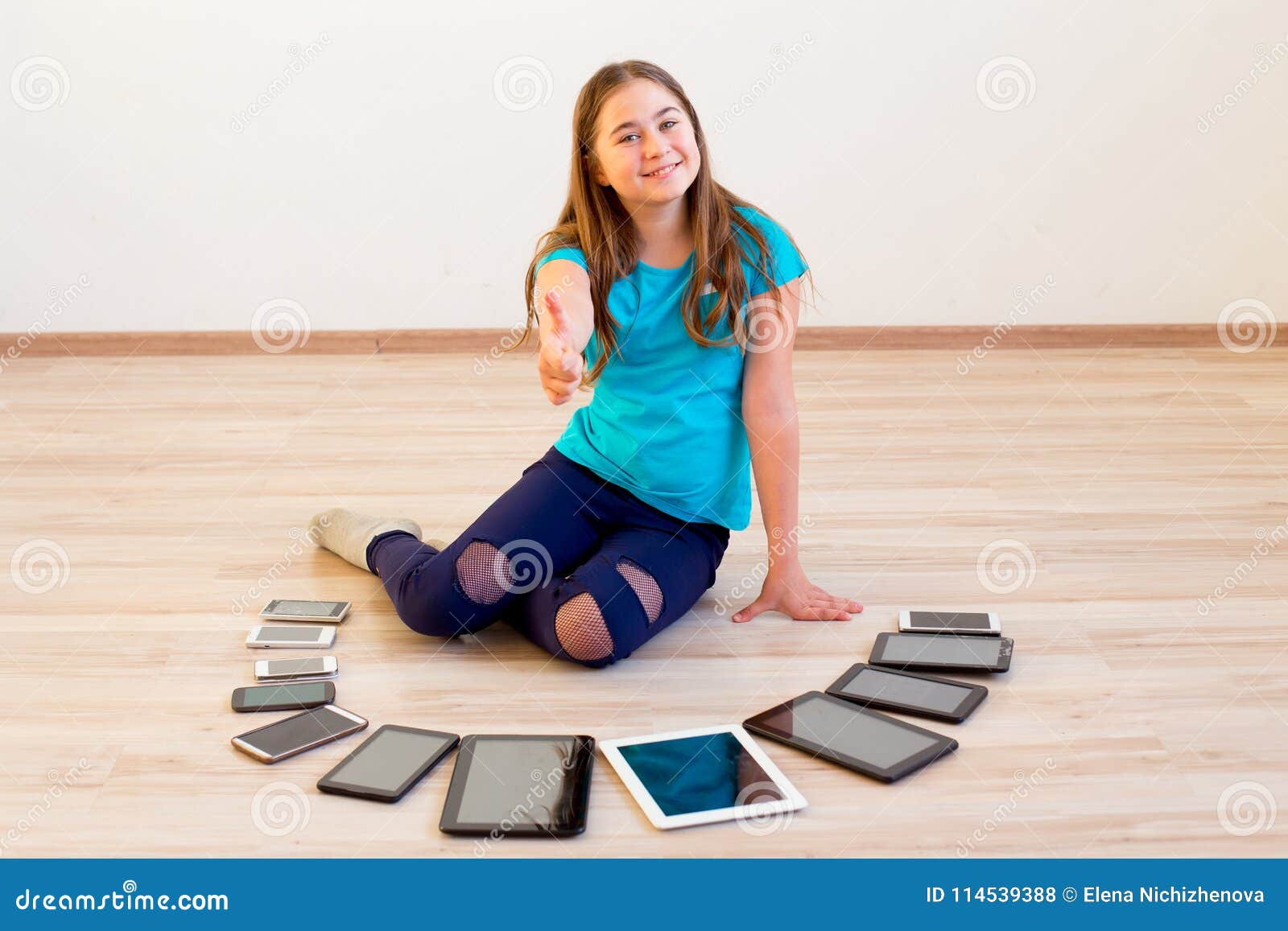 Kids Using Different Gadgets Stock Photo - Image of modern, learning ...