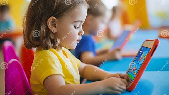 Young Children Interacting with Educational Apps on Tablets, Exploring ...