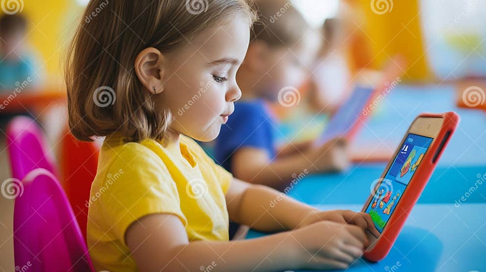 Young Children Interacting with Educational Apps on Tablets, Exploring ...