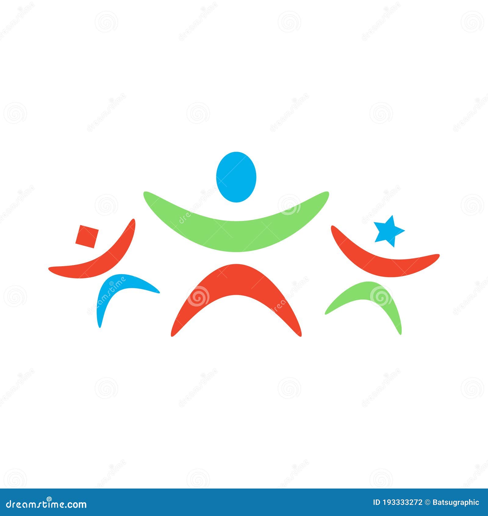 Kids Vector Icon Logo Design Stock Vector - Illustration of color ...