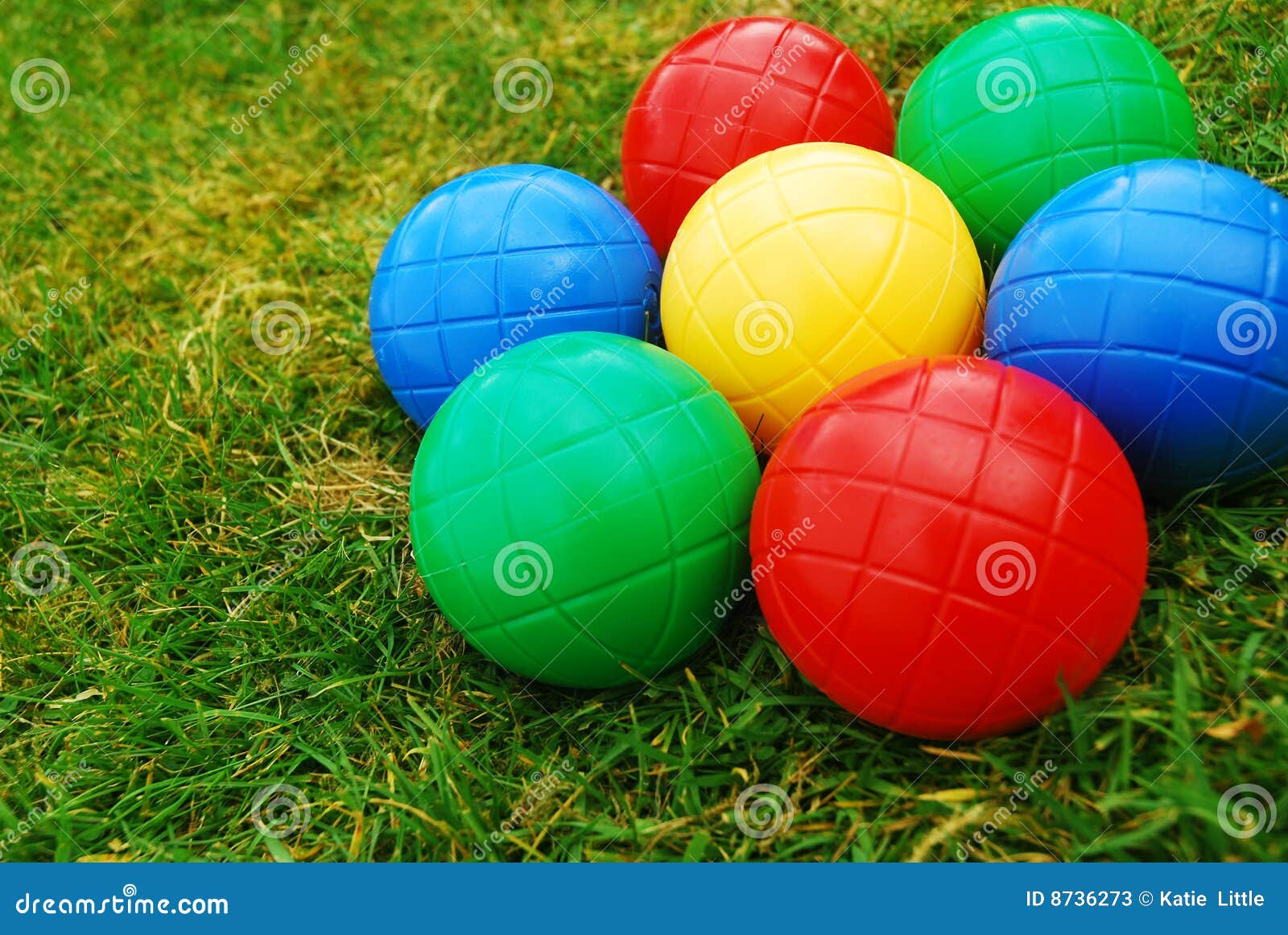 Kids vibrant balls stock image. Image of grass, garden - 8736273