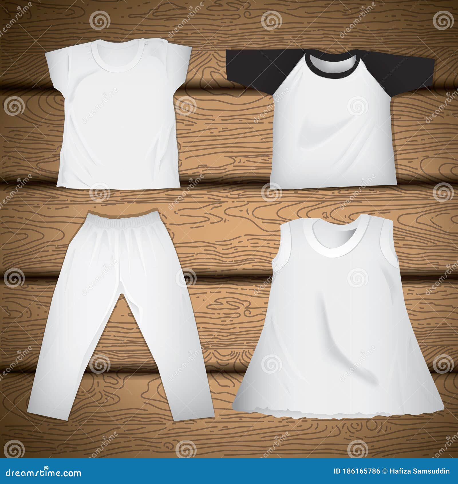 Kids Wear Collection. Vector Illustration Decorative Design Stock ...