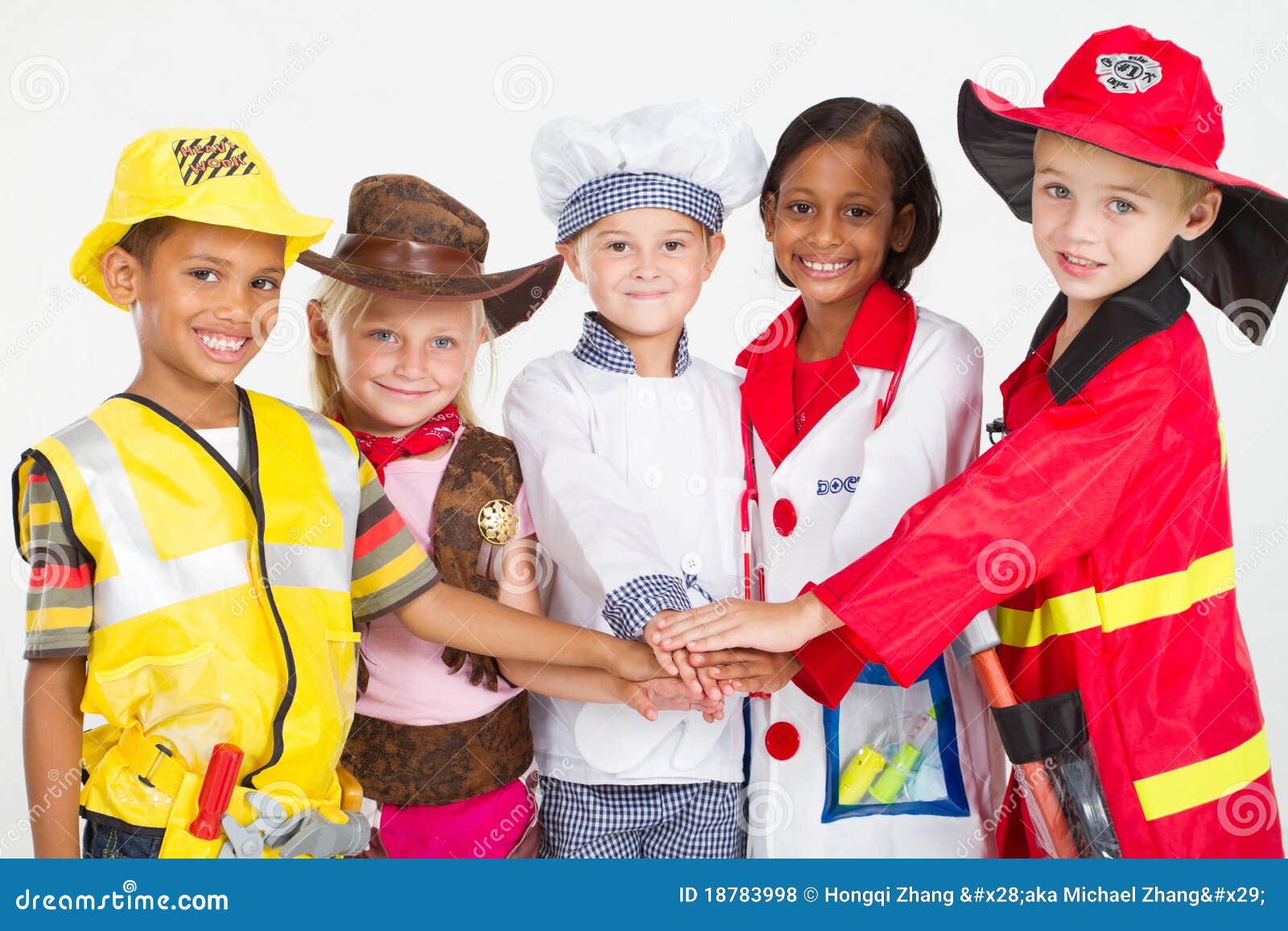 Kids workers teamwork stock photo. Image of firefighter - 18783998