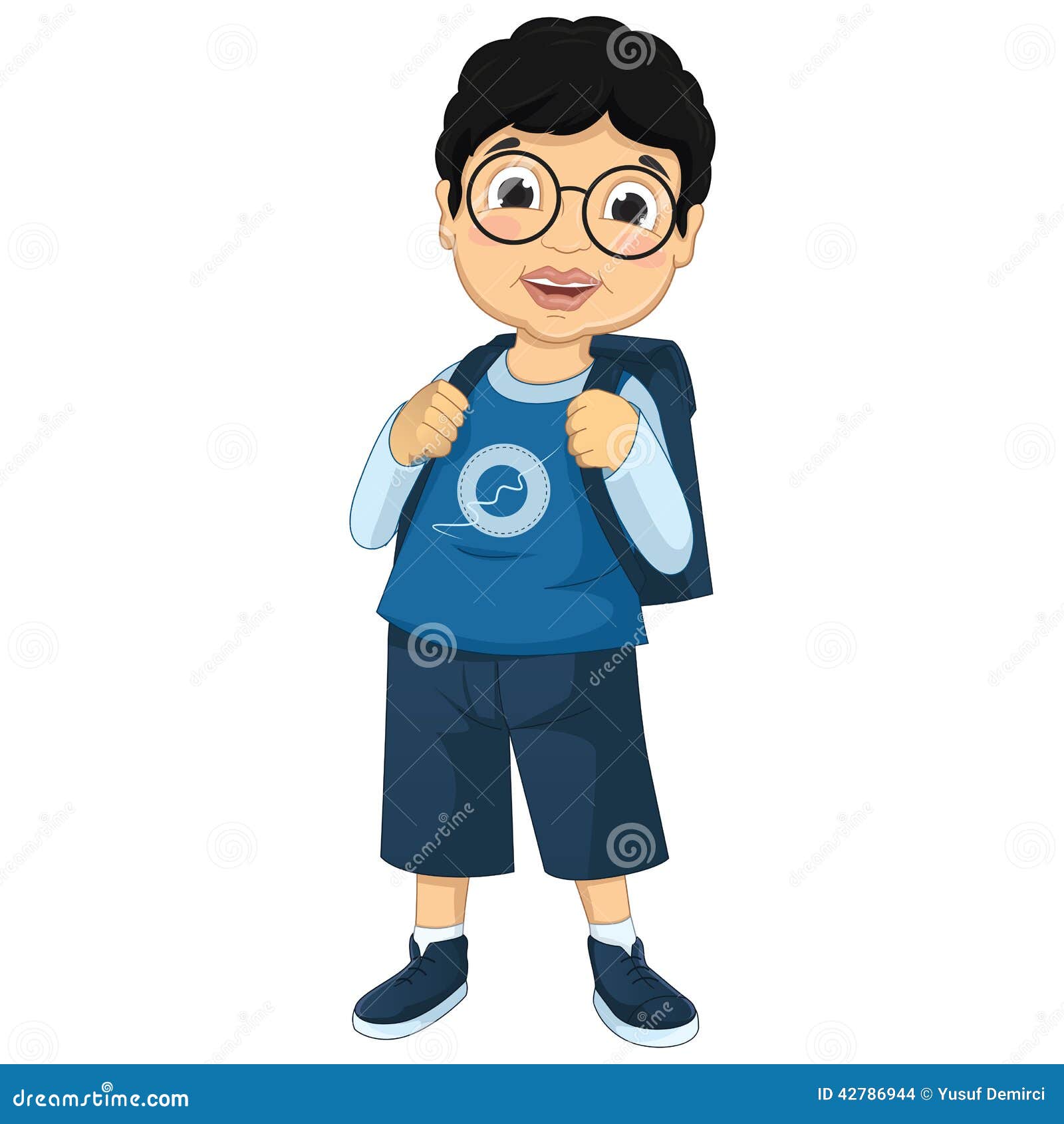 Kids Working on Table Vector Illustration Stock Vector - Illustration ...