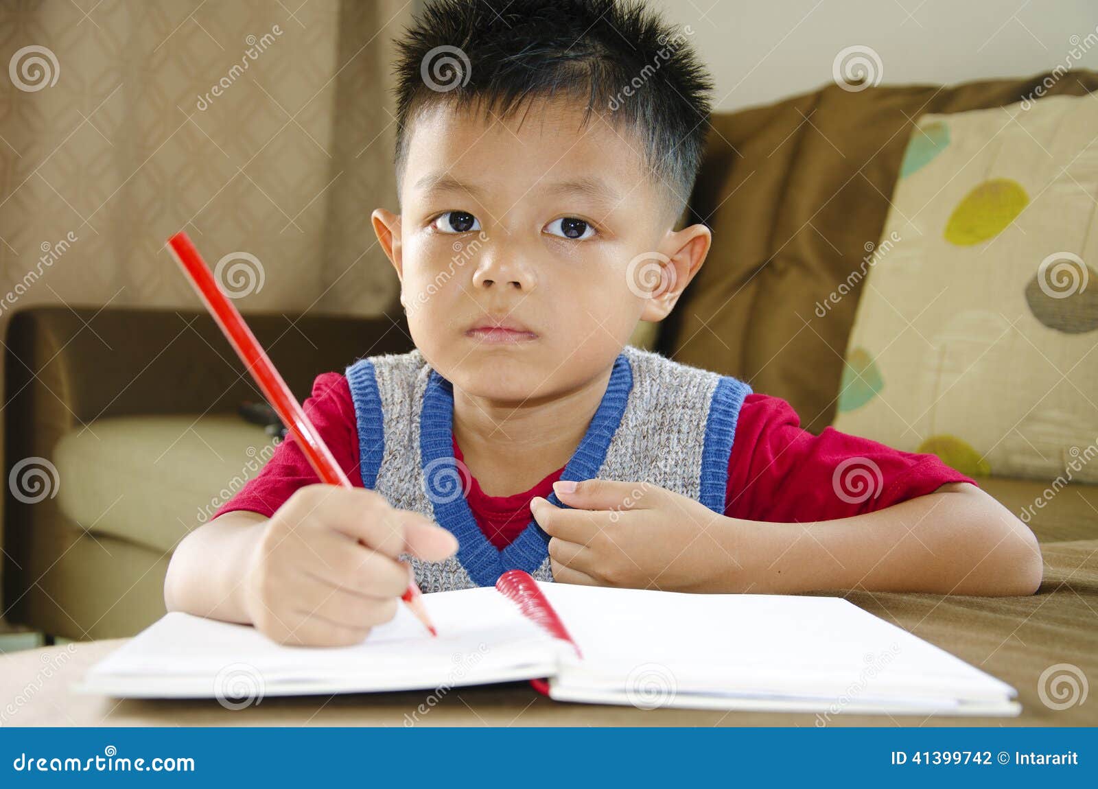 Kids are writing stock photo. Image of learn, childhood - 41399742