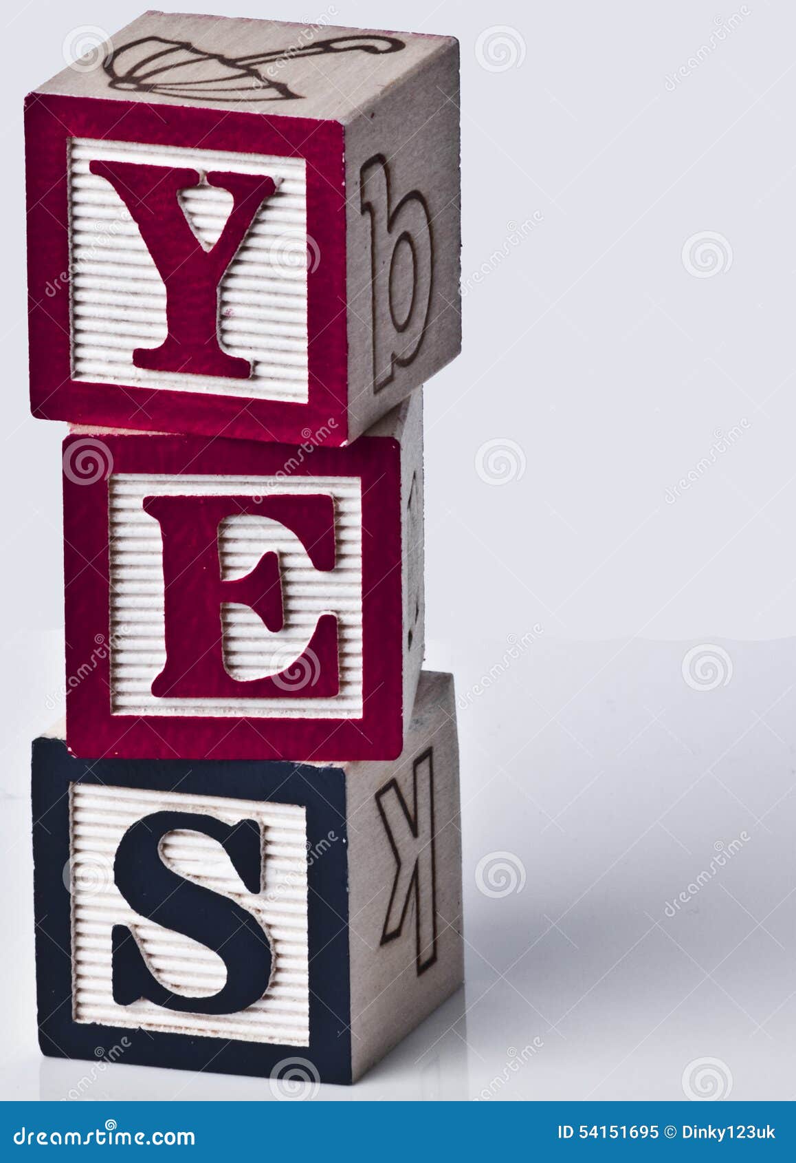 Kids yes Blocks stock image. Image of wood, preschool - 54151695