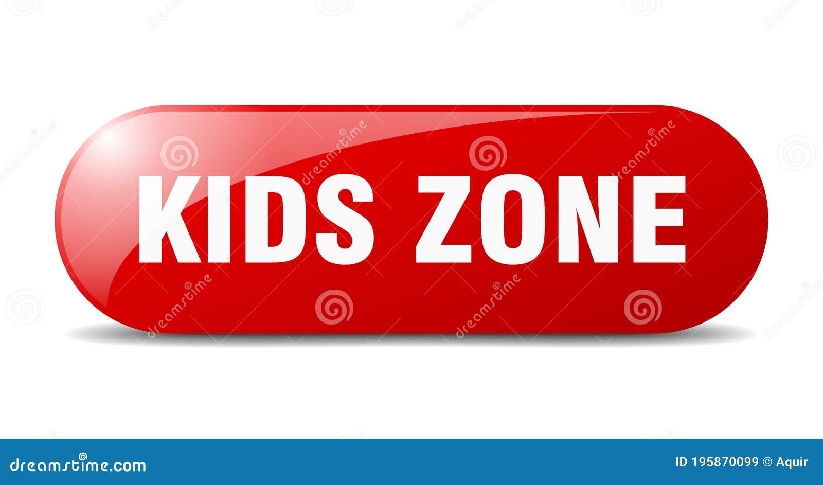 Kids Zone Button. Kids Zone Sign. Key. Push Button Stock Vector ...