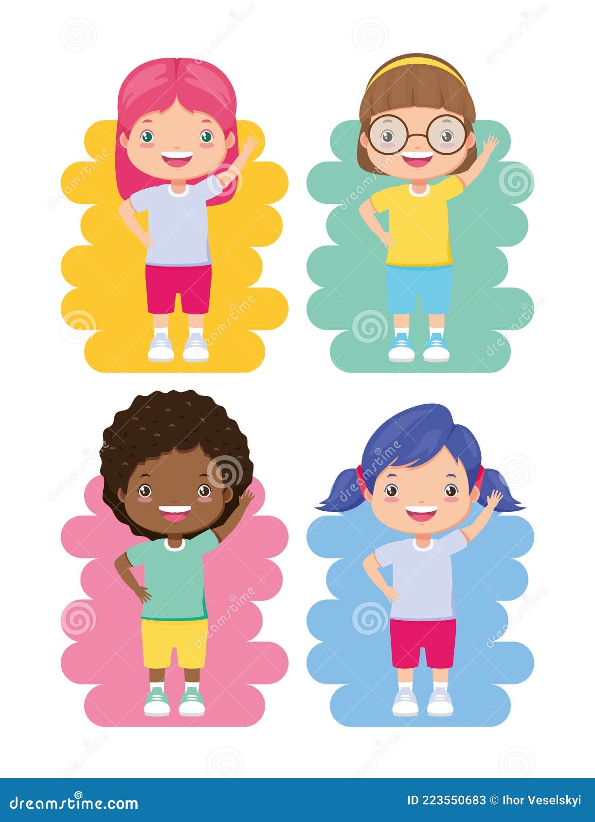 Kids zone image stock vector. Illustration of cute, people - 223550683
