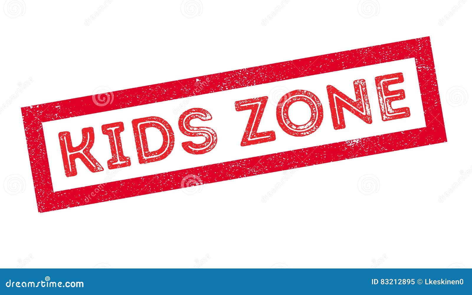 Kids Zone rubber stamp stock illustration. Illustration of rectangular ...