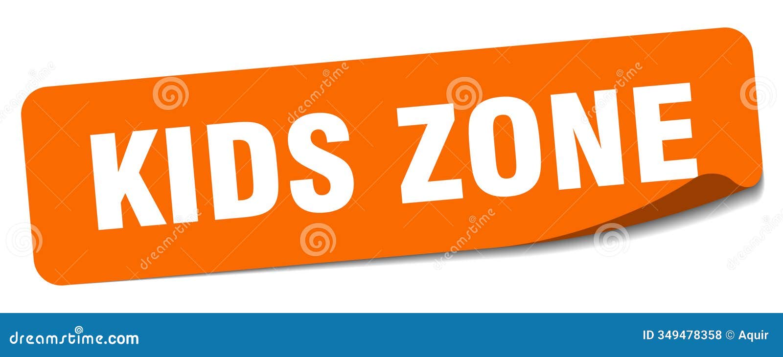 Kids Zone Sticker. Kids Zone Label Stock Vector - Illustration of zone ...